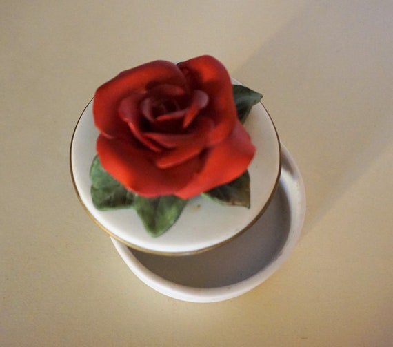 Vintage Lefton Hand Painted Rose Bisque Raised Porcel… - Gem