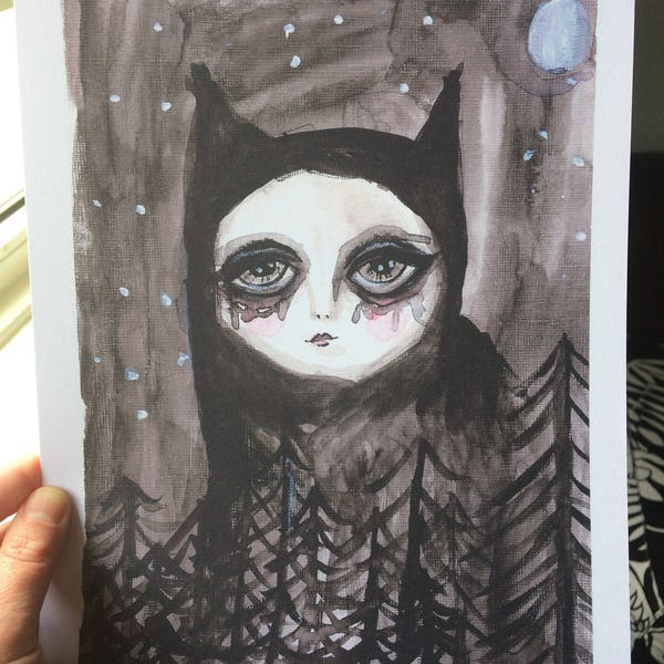 Whimsigoth Cat Art - Etsy