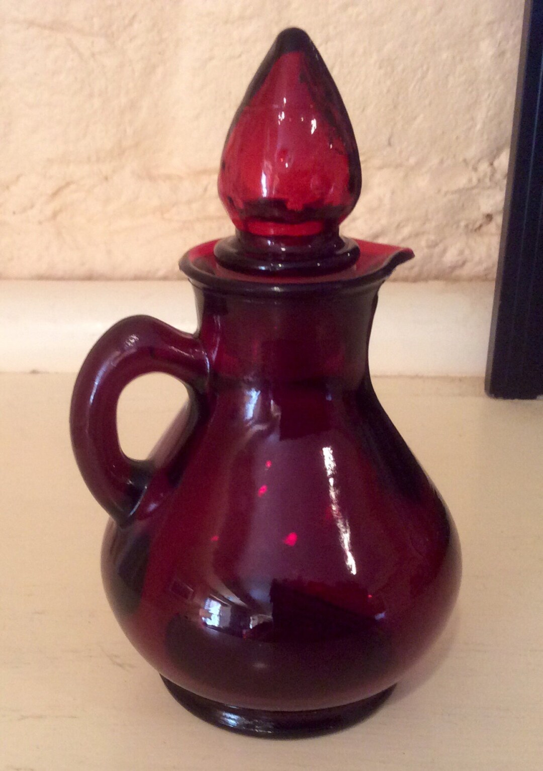 Avon Ruby Red Cruet - Etsy