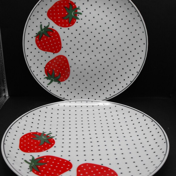 Polka Dot Salad Plate - Etsy