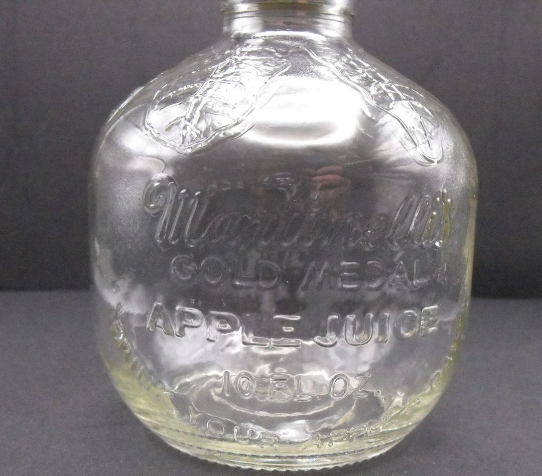 Martinelli's Gold Medal Golden Apple Apple Juice Bottle With Lid - Etsy