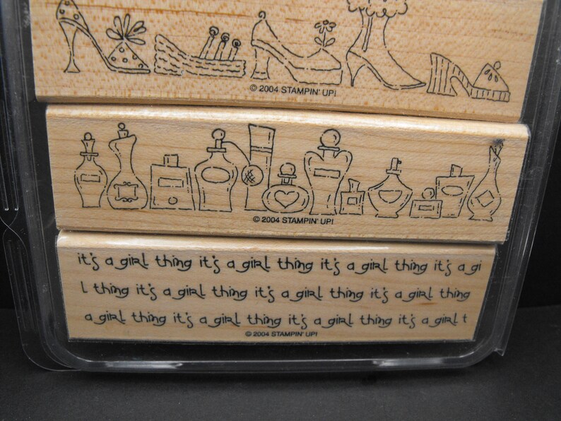 Stampin Up! Its a Girl Thing 2004 Stamp Set - Etsy