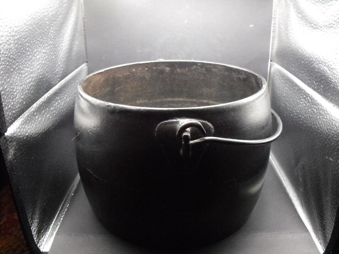 S&P Phila Cast Iron Gypsy Kettle Fire Place 5QT Pot With Bail - Etsy