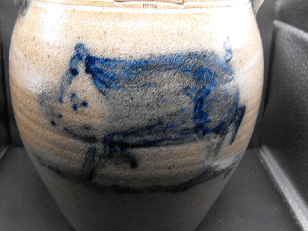 Early Row Pottery 1986 Beautiful Crock With Lid. Stoneware Glaze With ...