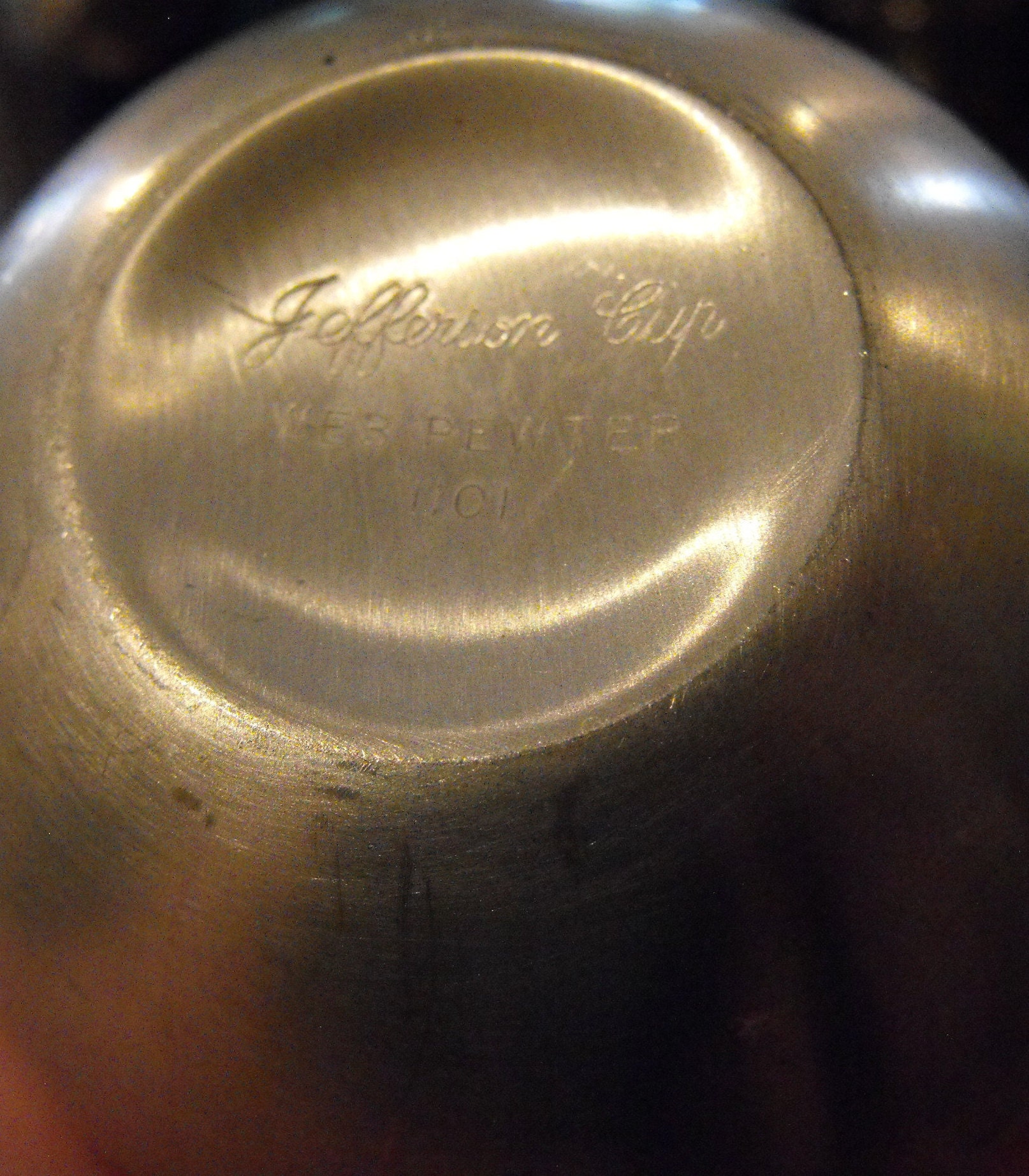 Jefferson Cup Web Pewter 1101 - Gravé « Grand Electa 1977-78 » sur le ...