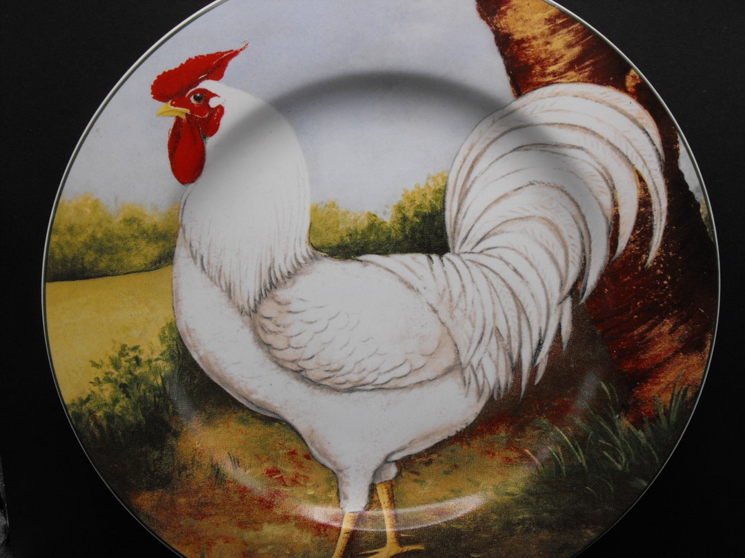 David Carter Brown Collection - "on the Farm" Rooster Plate - Oneida - Etsy