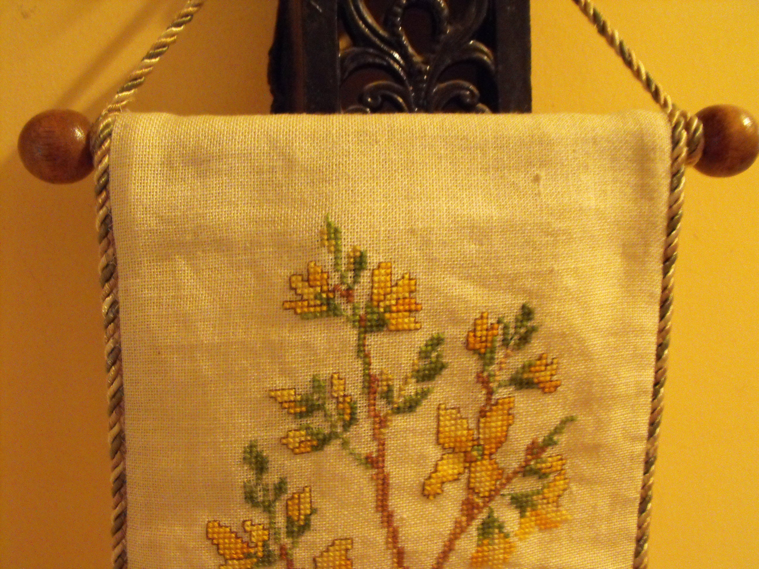 Bird and Floral Tapestry - Appears to Be Hand Stitched - Etsy