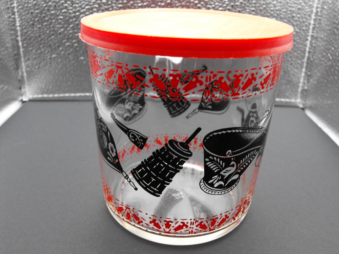 Hazel Atlas Sour Cream Container With Lid - Etsy