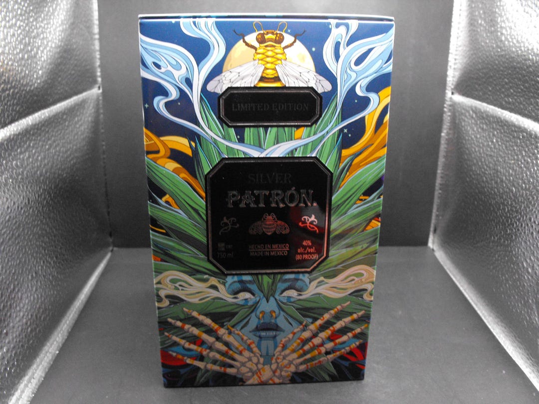 Limited Edition Silver Patron Tin Beautiful Design - Etsy