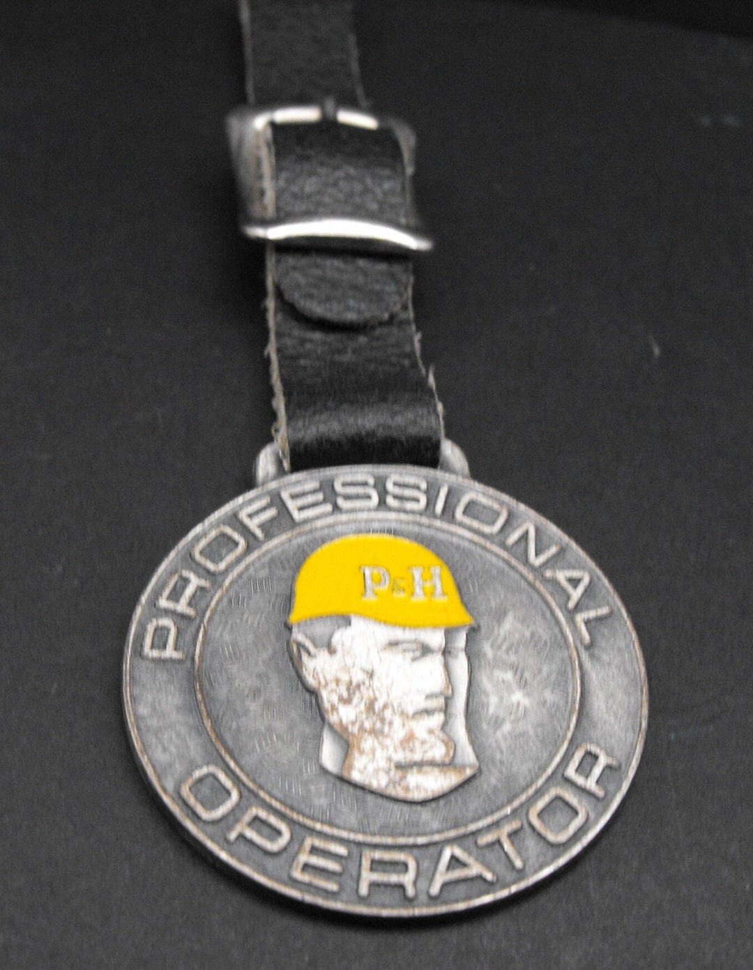 Professional Operator P&H Pocket Watch Fob on Leather Strap - Etsy