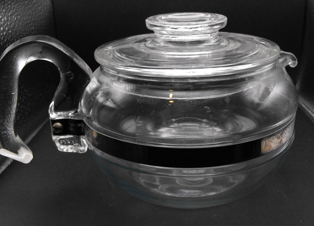 Pyrex Clear Glass Teapot - Blue Tint at Bottom of Teapot - Etsy