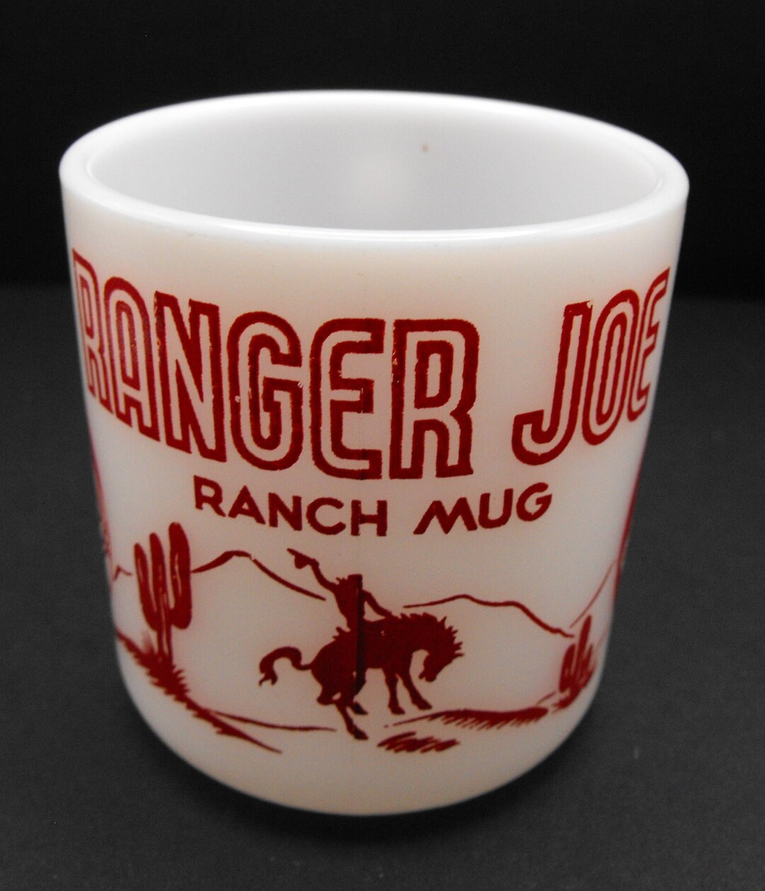 Ranger Joe Ranch Mug - Hazel Atlas - Red - Etsy