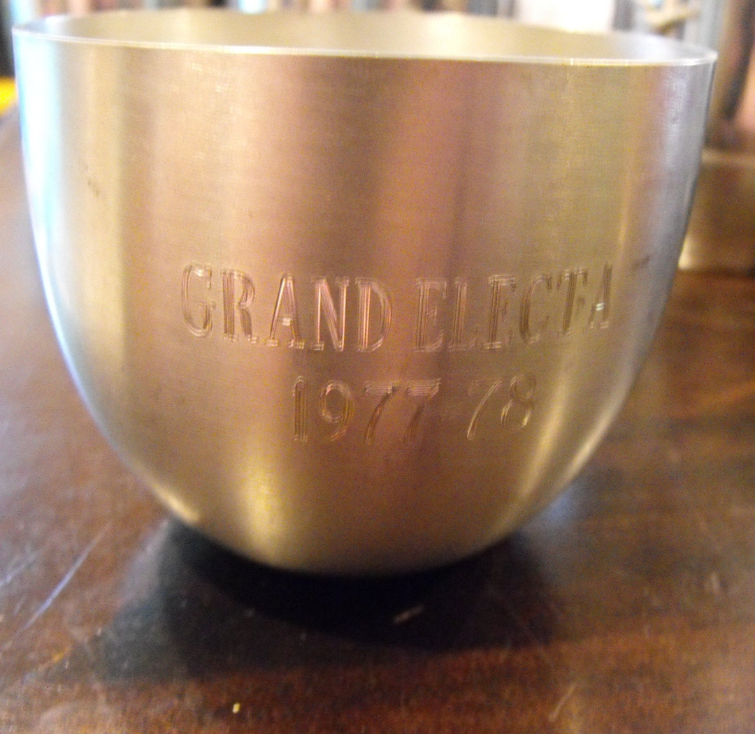 Jefferson Cup Web Pewter 1101 - Engraved "grand Electa 1977-78" on Side ...
