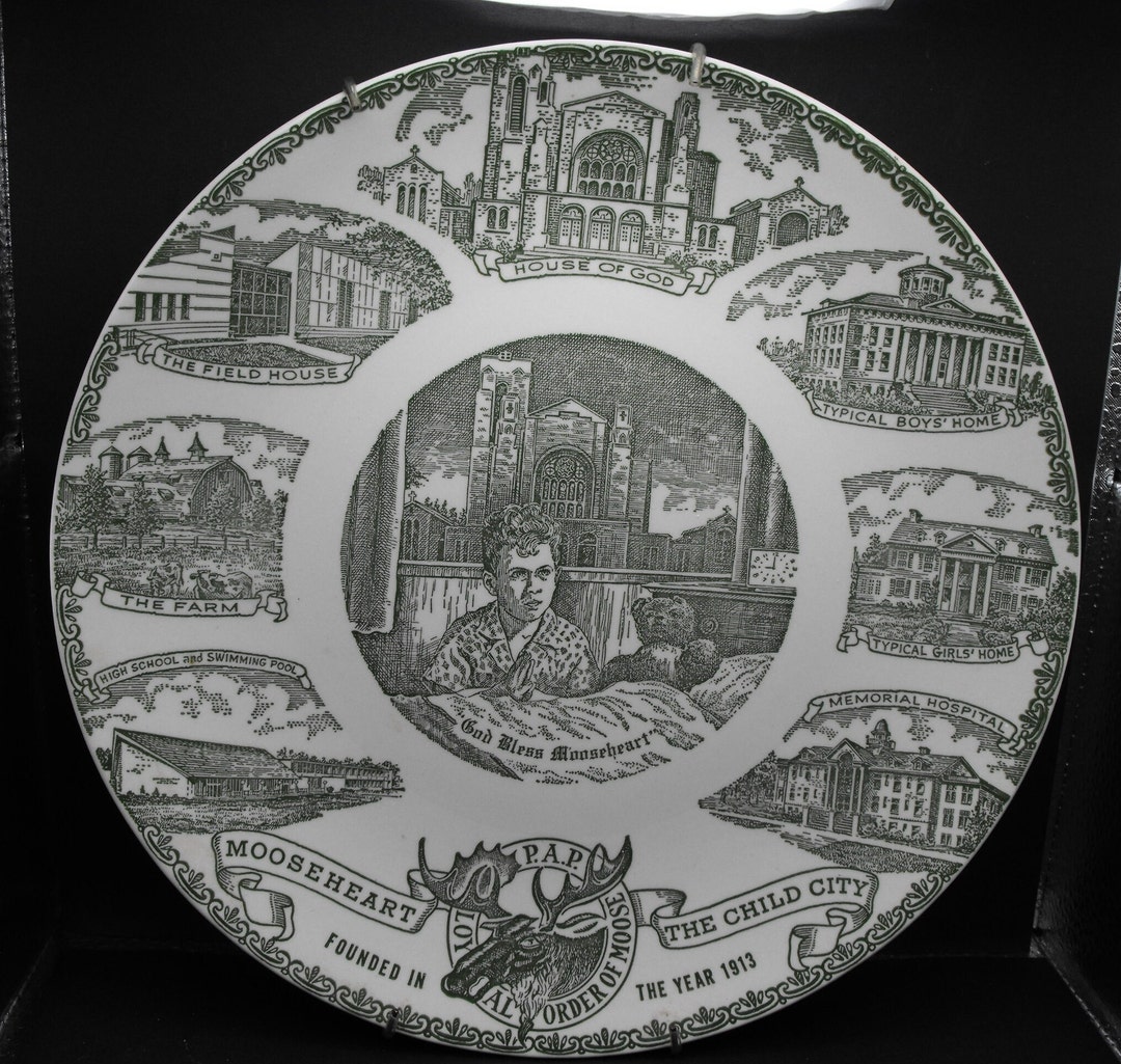 Mooseheart P.A.P. Loyalorder of Moos Mine O'clock Ceremony Plate - "god ...