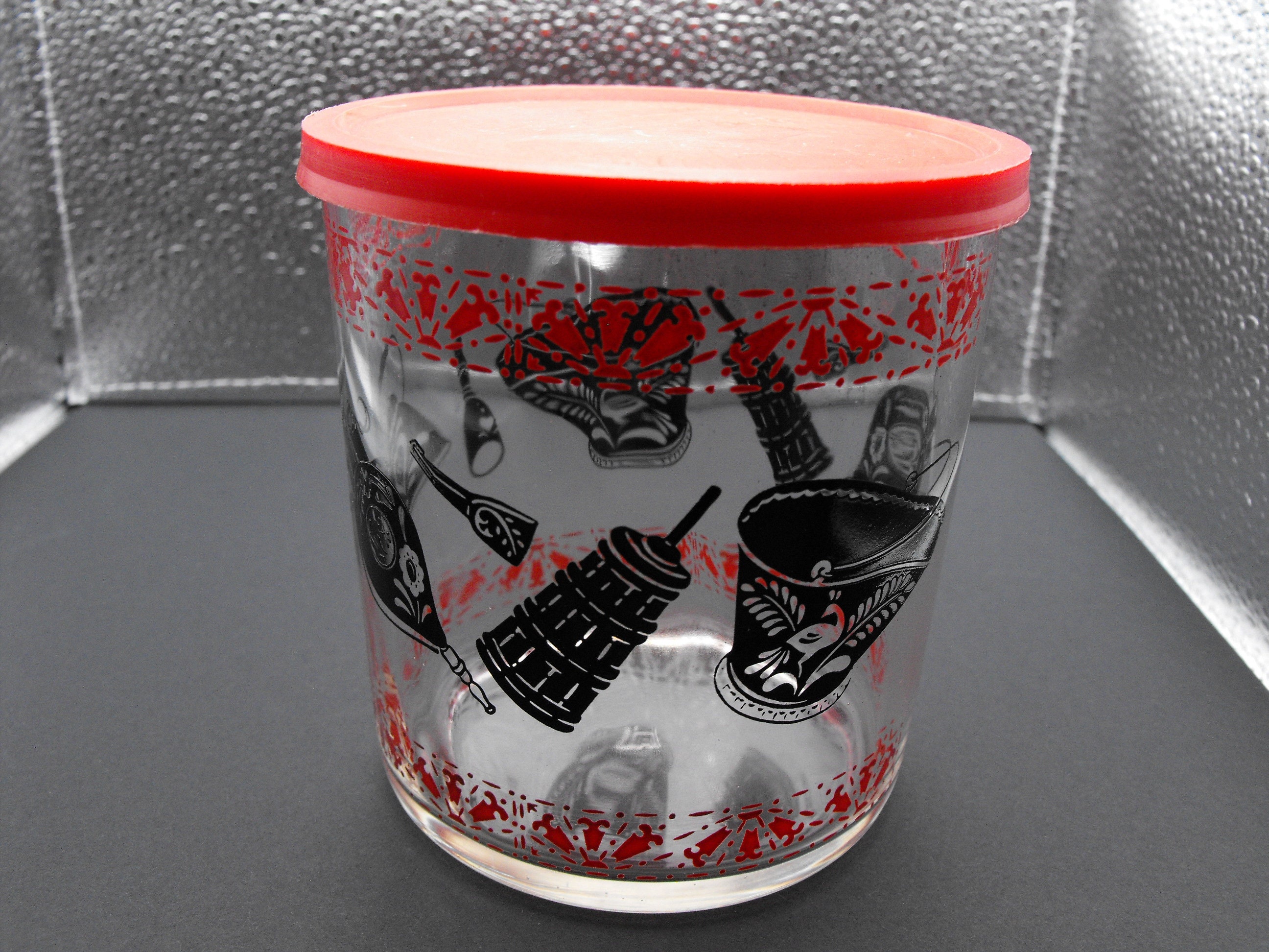 Hazel Atlas Sour Cream Container With Lid - Etsy