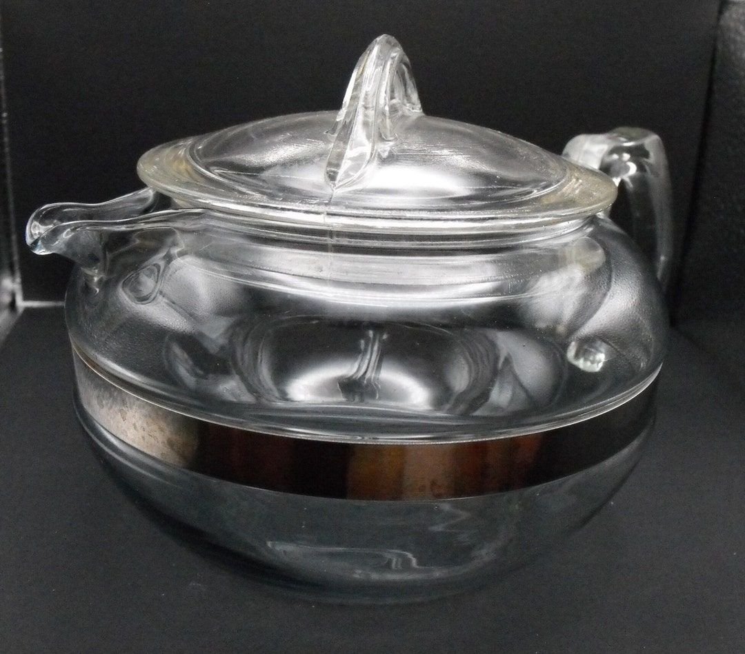 Pyrex 1936-1940 Flameware Teapot With Lid - Etsy