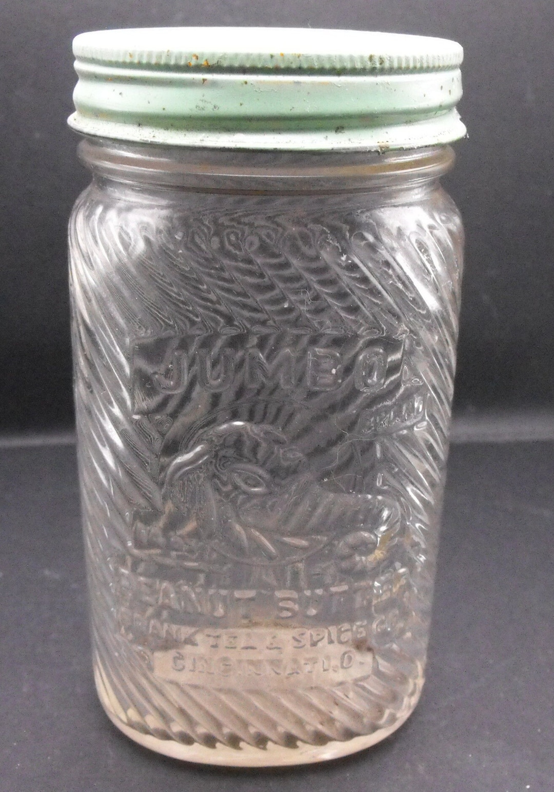 Jumbo Peanut Butter Jar With Original Lid - Oval Jar - Etsy