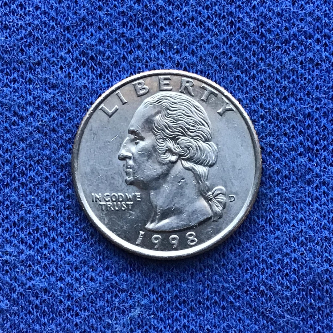 1998 D Quarter Vintage Washington Quarter US Coin Coin Collecting - Etsy