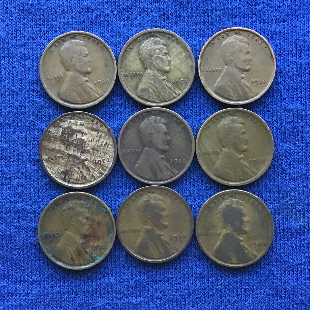 1920 P Lincoln Wheat Penny Old US Coins for Coin Collecting Antique ...