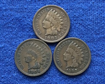 1907 Copper Coin - Etsy