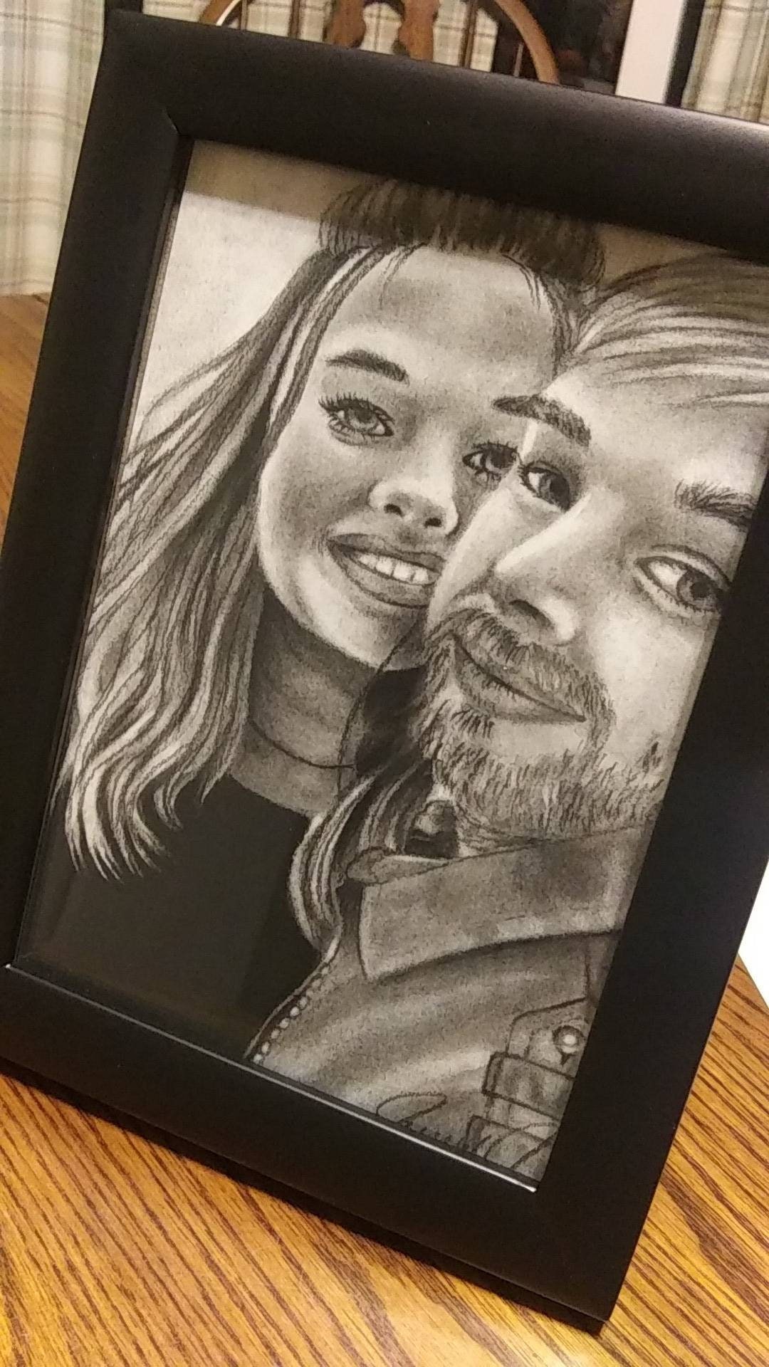 Custom Two Person Portrait - Etsy