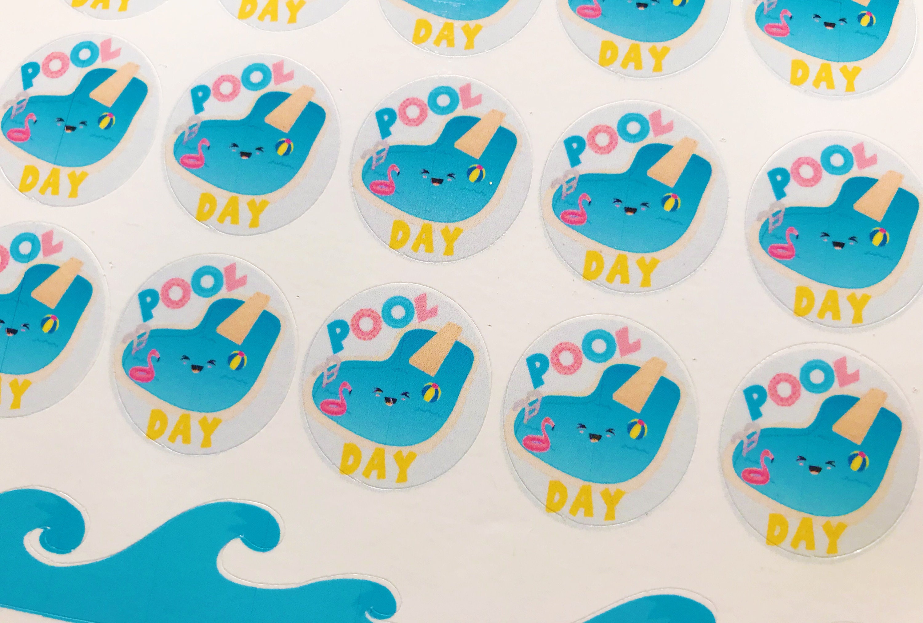 Pool Day Planner Stickers 23 Stickers High Gloss Water Resistant ...