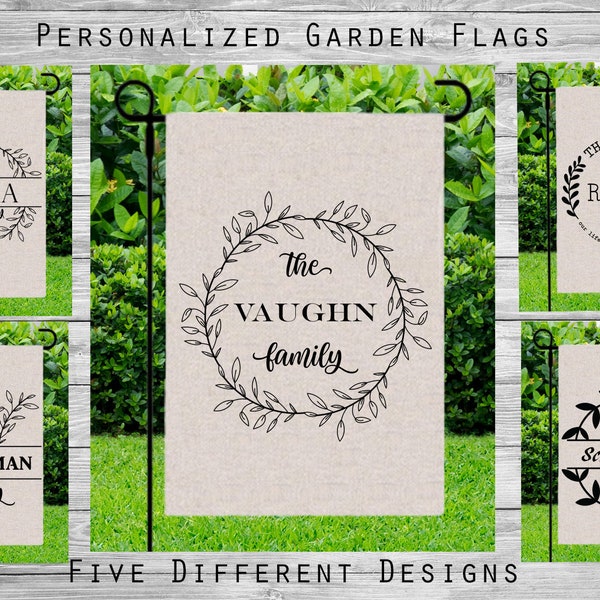 Monogram Garden Flag - Etsy