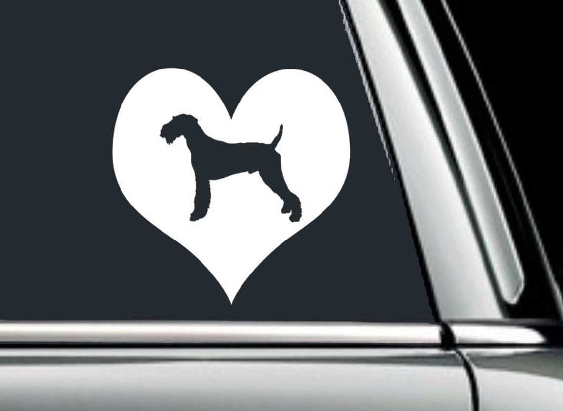 Airedale Terrier Dog Personalized Silhouette Vinyl Decal Dog - Etsy