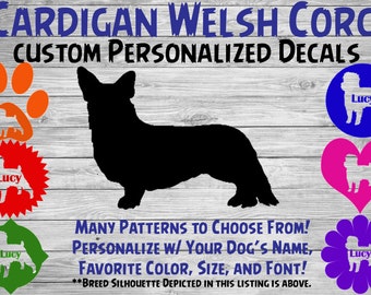 Corgi Window Sticker - Etsy