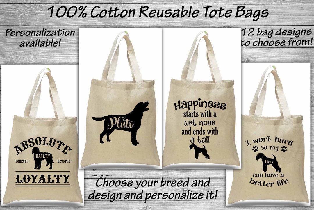 Labradoodle / Labrador Retriever / Lakeland Terrier Cotton Tote Bag ...