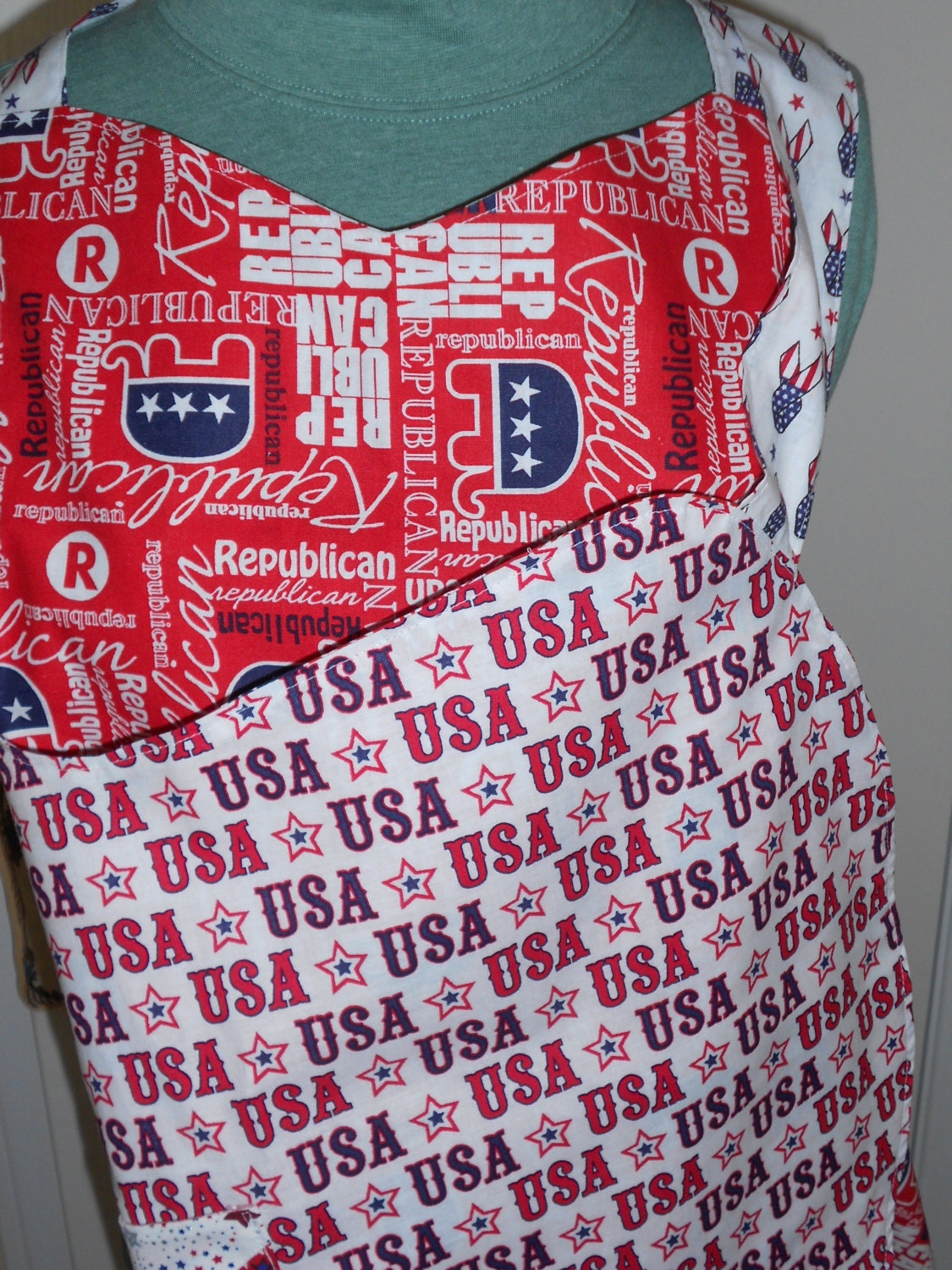 Reversible Patriotic Republican Apron - Etsy
