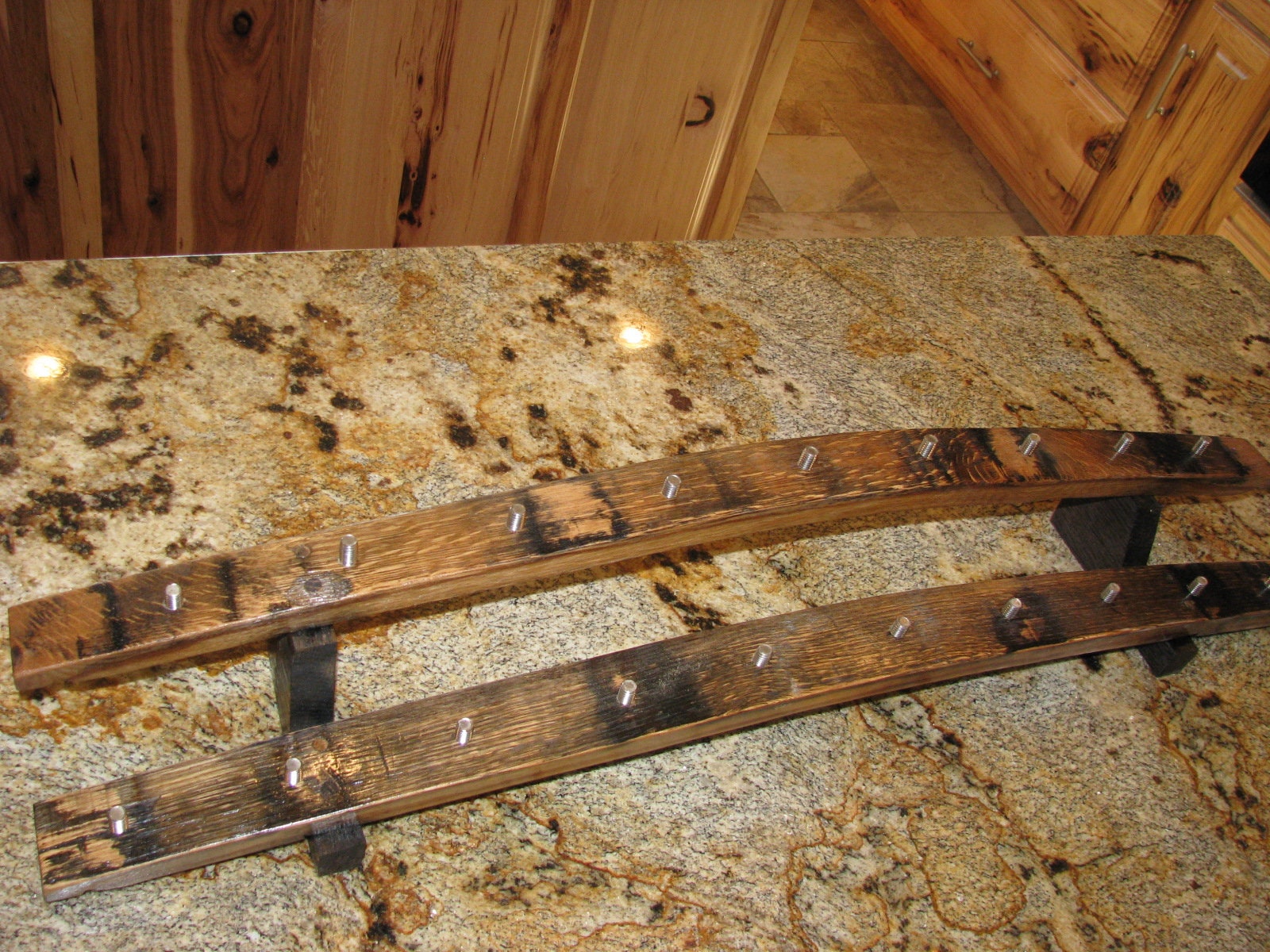 Tap Handle Two-tiered Display Stand 19 Taps Kentucky Whiskey Barrel ...