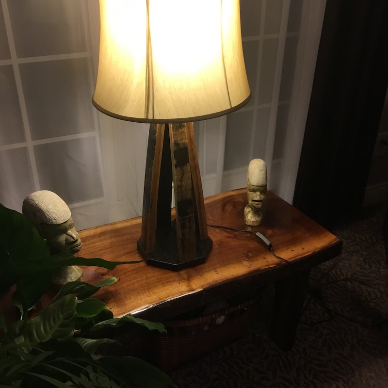 Whiskey Stave Table Lamp - Etsy