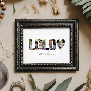 Editable Lolo Photo Collage Template Last Minute Custom Gift for ...