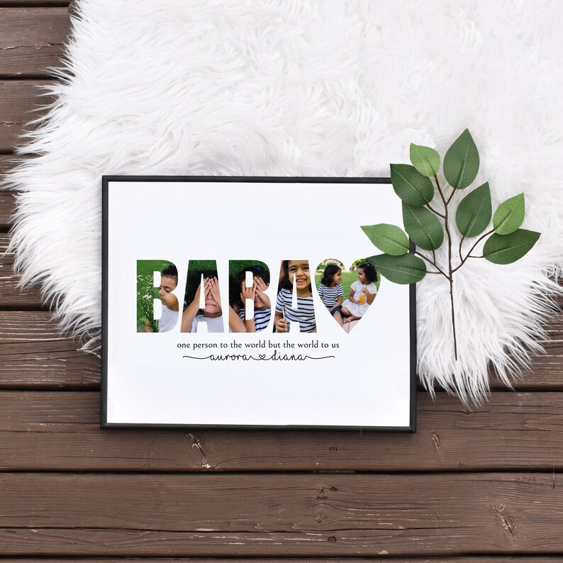 Editable Baba Photo Collage Template Last Minute - Etsy