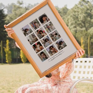 Editable Couple Photo Collage Template DIY Custom Wall Art Keepsake ...