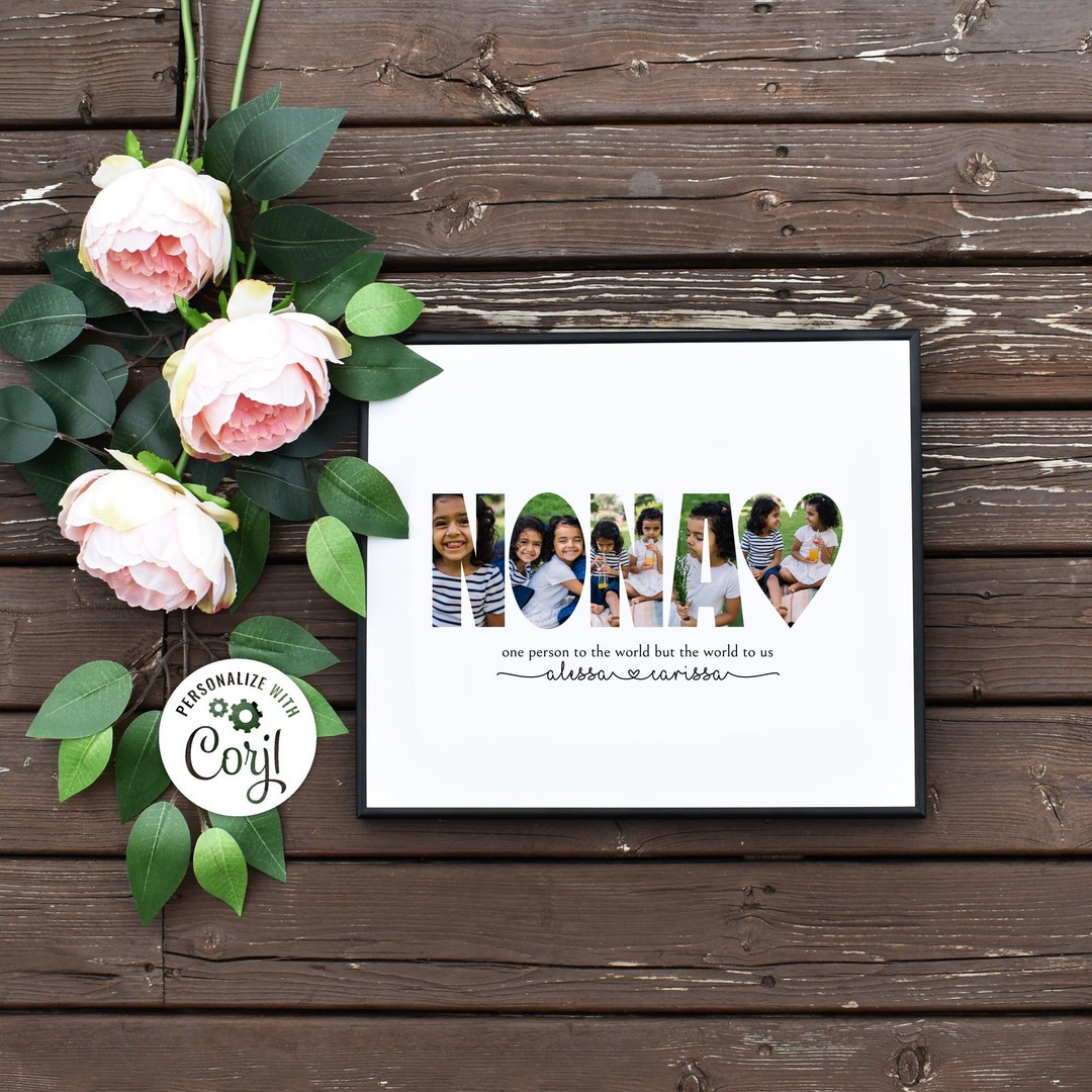 Editable NONA Photo Collage Template Digital Word Collage - Etsy