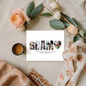 Editable Gram Photo Collage Template | DIY Custom Family Keepsake for ...