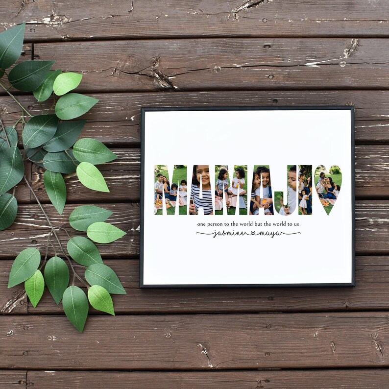Editable Mamaji Photo Collage Template Personalized Gift for - Etsy