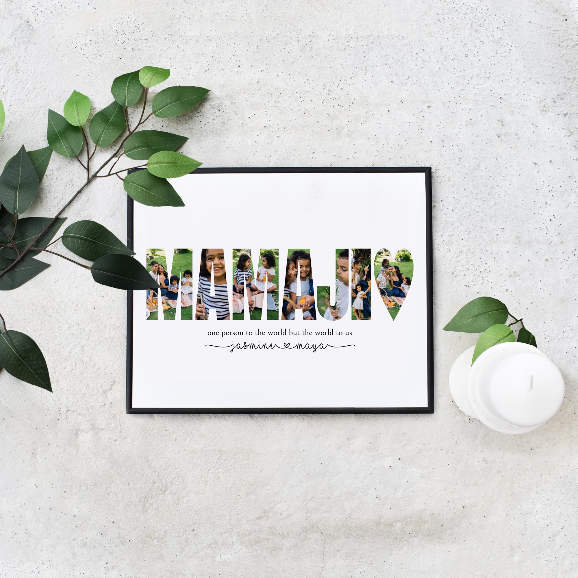 Editable Mamaji Photo Collage Template Personalized Gift for - Etsy