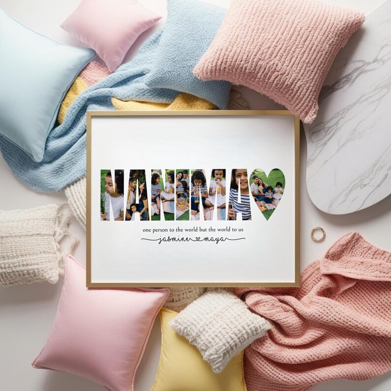 Editable Nanima Photo Collage Template | Last Minute Personalized ...
