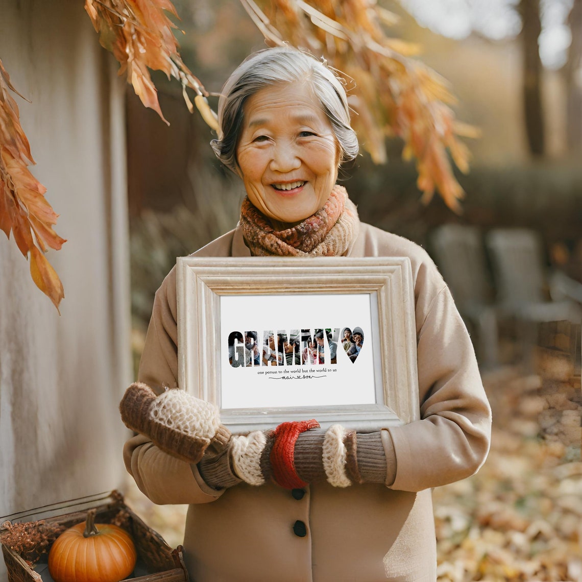 Editable GRAMMY Photo Collage Template | Custom Gift for Mom | Grammy ...