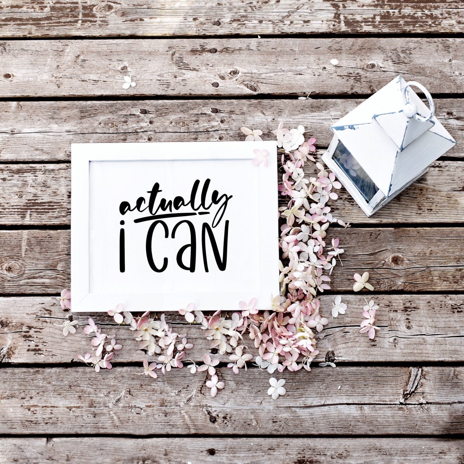 Actually I Can Printable Wall Art Motivational Quote | Etsy