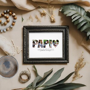 Editable Papi Photo Collage Template | DIY Custom Keepsake for Dad ...