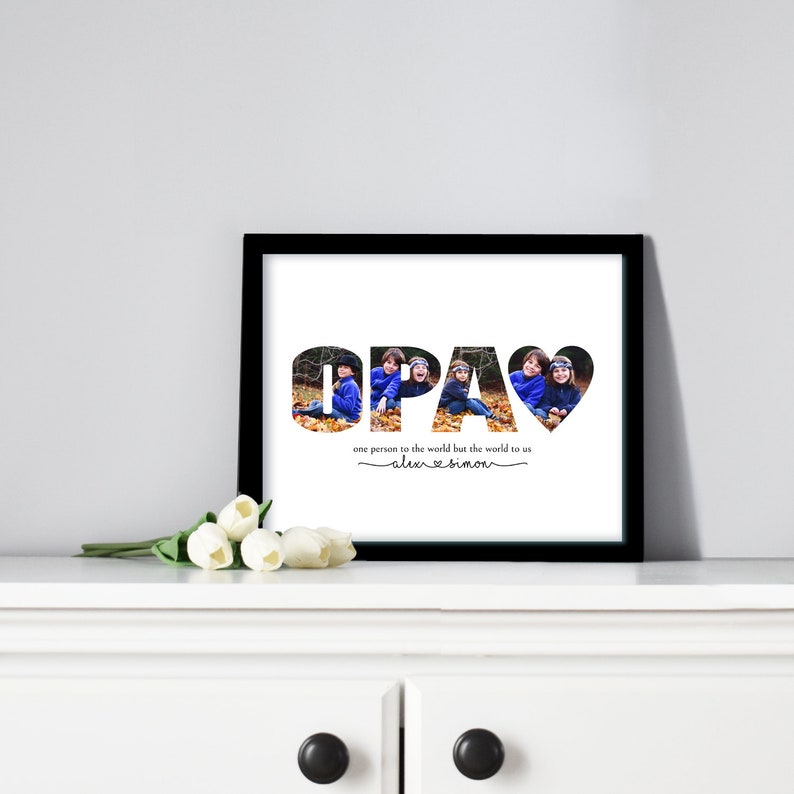 OPA Editable Photo Collage Personalized Gift for - Etsy