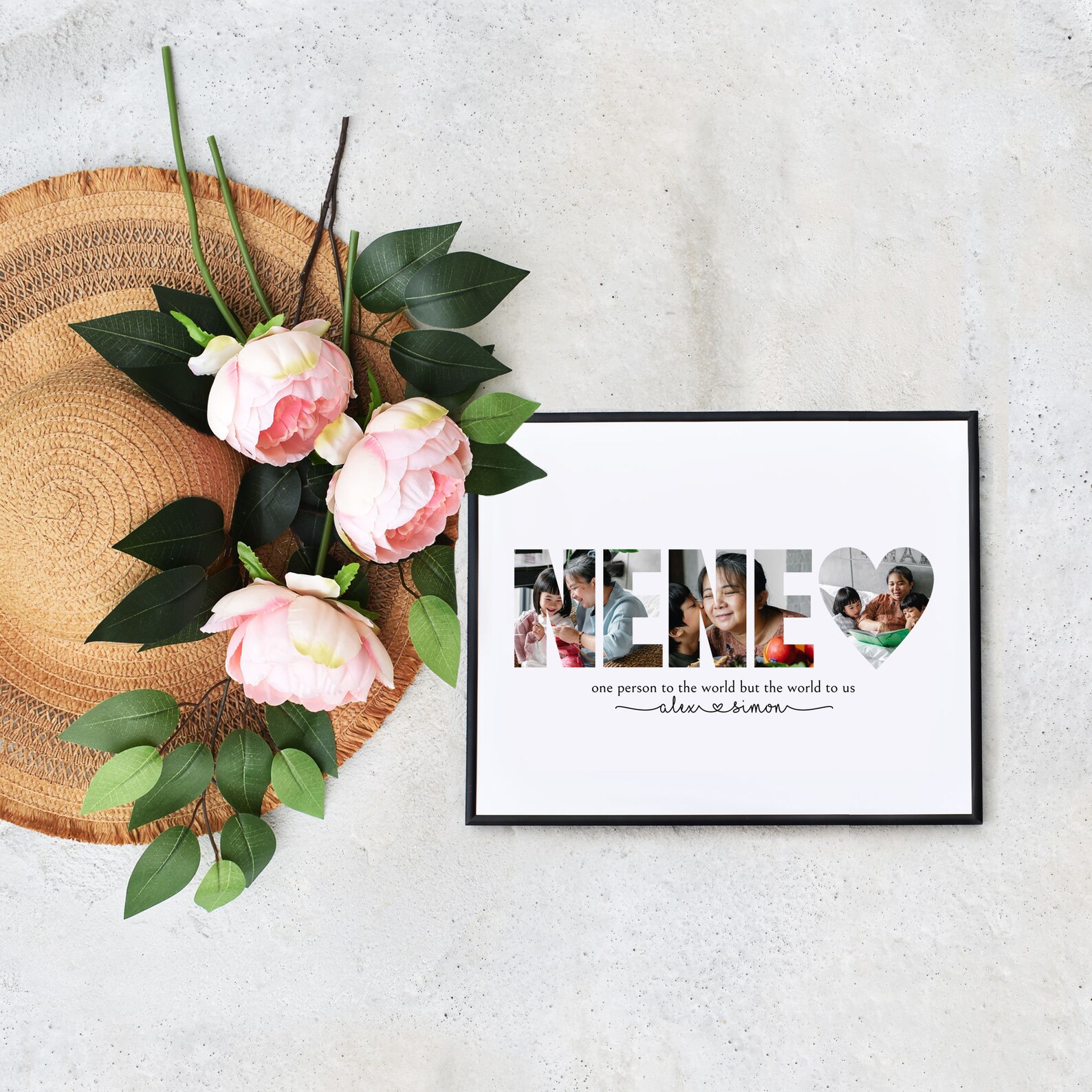 Editable NENE Photo Collage Template Personalized Gifts for - Etsy