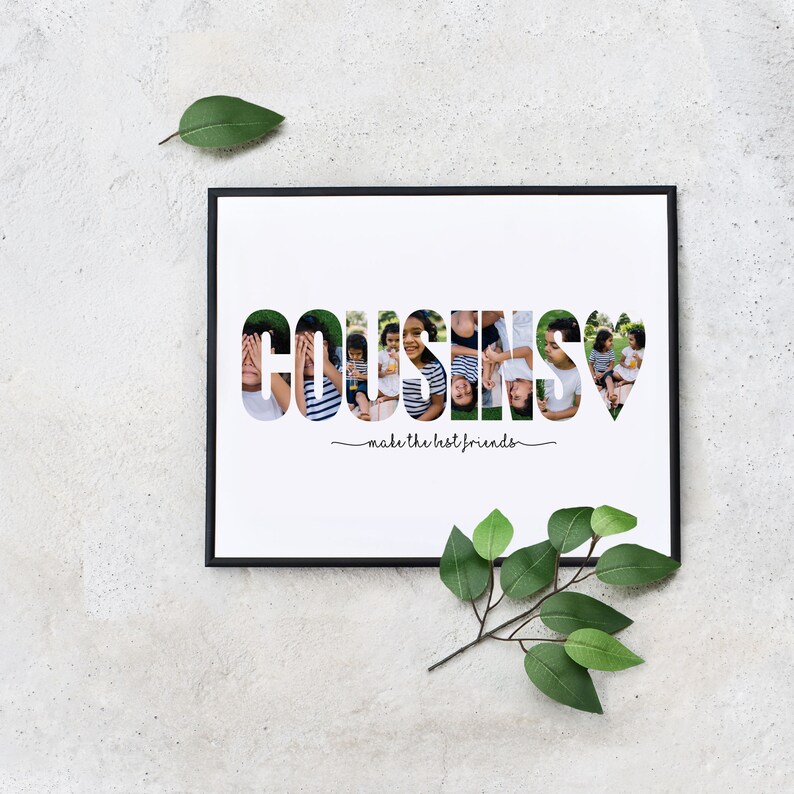 Editable Cousins Photo Collage Template Last Minute - Etsy