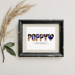 POPPY Editable Photo Collage Template | DIY Gift for Father's Day ...