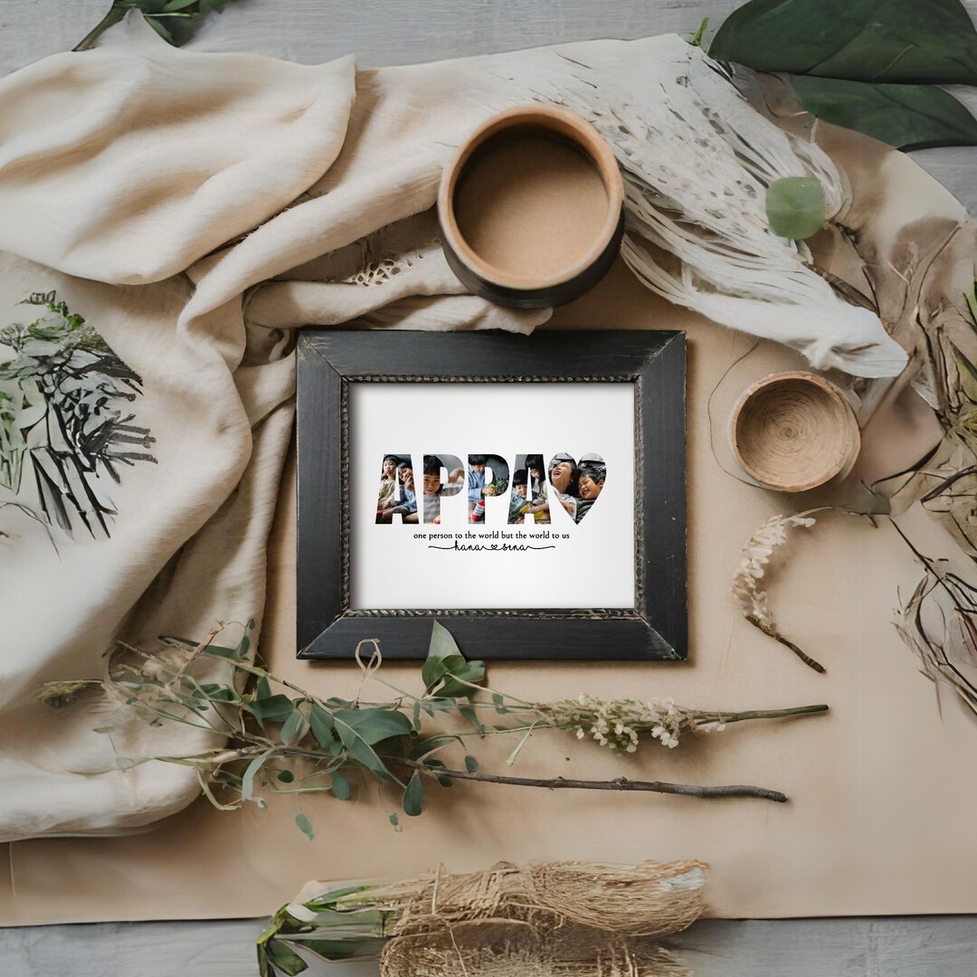 Editable Appa Photo Collage Template | DIY Custom Keepsake Wall Art for ...