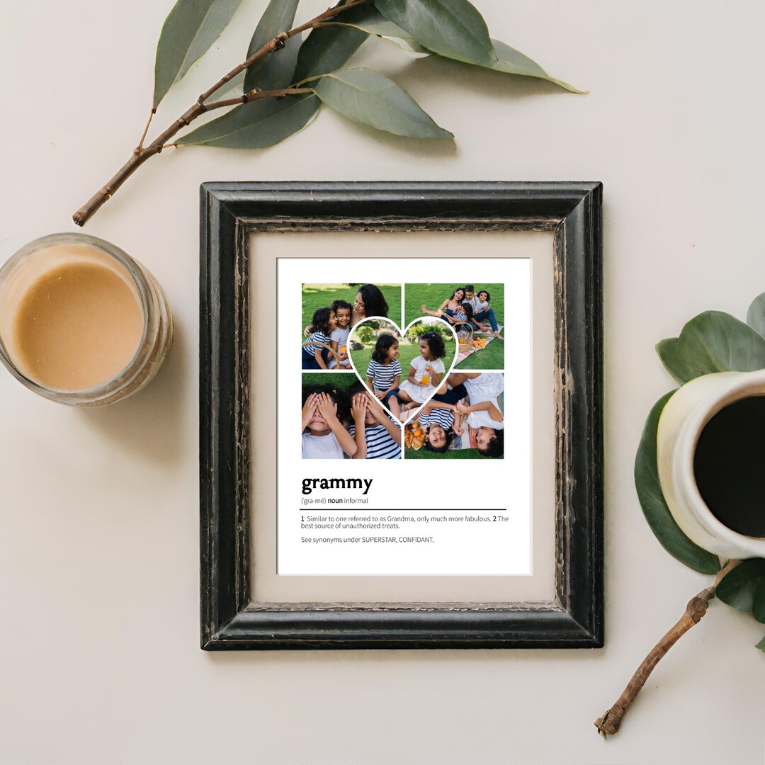 Editable Grammy Photo Collage Template DIY Custom Keepsake Definition ...
